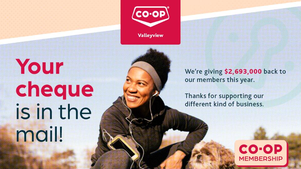 Valleyview Co-op Equity Cheques | Valleyview Co-op